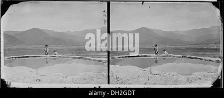 A hot spring located in Provo Valley, Utah, providing a natural ...