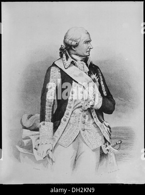 Count de Rochambeau - French general of the land forces in America ...