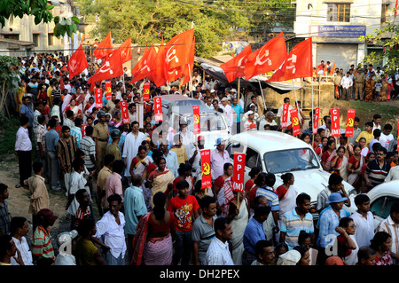 communist party of india red flags buntings sickle and hammer symbol ...