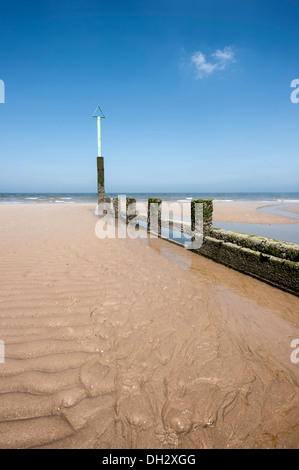 Rhyl beach on the North Wales Coast Stock Photo - Alamy