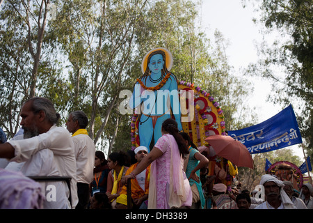 Procession of deities Kumbh Mela Haridwar Uttarakhand India Asia Stock ...