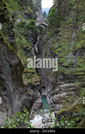 Switzerland, Graubünden, Via Mala Gorge and bridges, Schweiz Stock ...