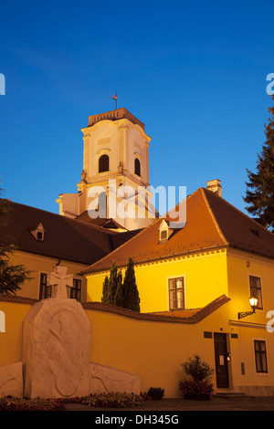 Hungary Györ Bishop's Castle City Walls River Rába Riverbank Boat Stock ...