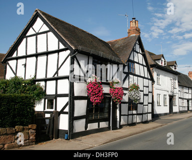 Timber framed cottages Ombersley Worcestershire England United Kingdom ...