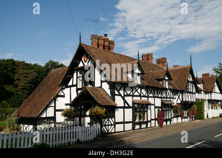 Timber framed cottages Ombersley Worcestershire England United Kingdom ...