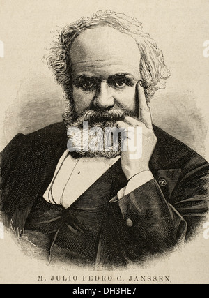 Jules Pierre Cesar Janssen (1824-1907) French astronomer at the ...