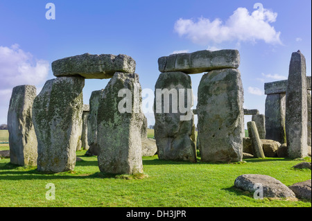 Ancient Stonehenge on a sunny morning Stock Photo - Alamy