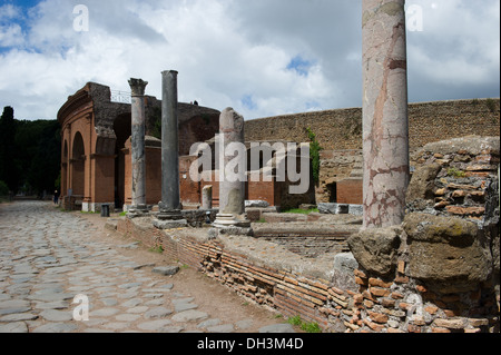 ancient, archeologic, Europa, Italy, Latium, Lazio, Ostia antica ...