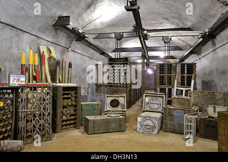 Inside artillery block, Hackenberg fortress, Maginot line Stock Photo ...