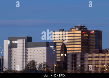 Middlesbrough Town Hall and CNE building. Middlesbrough, England, UK ...