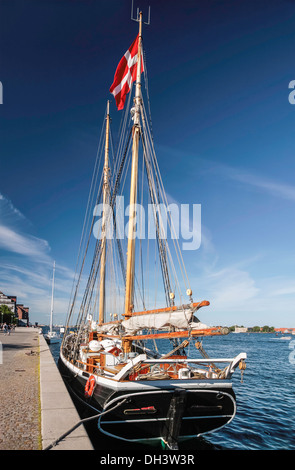 Historic sailing ship in Copenhagen in Denmark northern Europe Stock ...