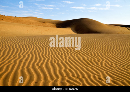 Sand dune with deep ridges Rajasthan India Asia Stock Photo - Alamy