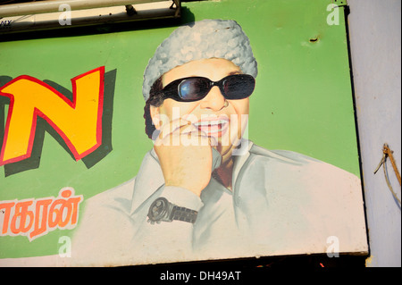 MGR Politician and Actor poster chennai tamil nadu India Asia Stock ...