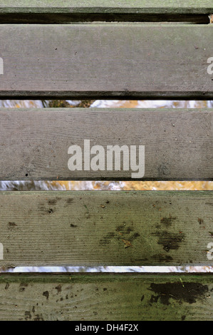 Floating Plank Boards Bridge Over Water Floods Stock Photo - Alamy