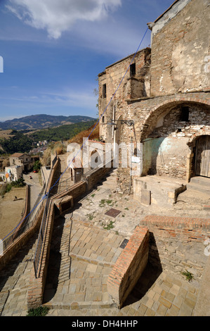 Italy, Basilicata, Tursi, the ancient Arab village called Rabatana ...