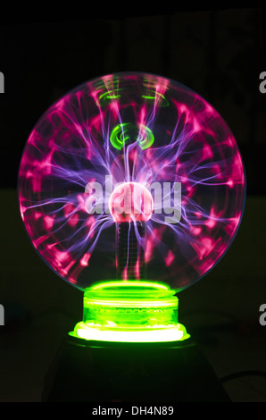 Close up of Plasma globe Stock Photo - Alamy