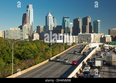 INTERSTATE 76 SCHUYLKILL EXPRESSWAY DOWNTOWN PHILADELPHIA PENNSYLVANIA ...