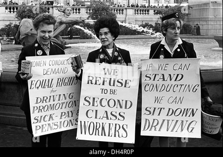 Womens Rights 1960s UK. Equal Pay for Equal Work. Trade Union ...