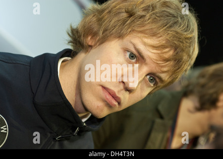 German Formula One rookie Sebastian Vettel of Scuderia Toro Rosso poses ...