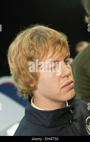 German Formula One rookie Sebastian Vettel of Scuderia Toro Rosso poses ...