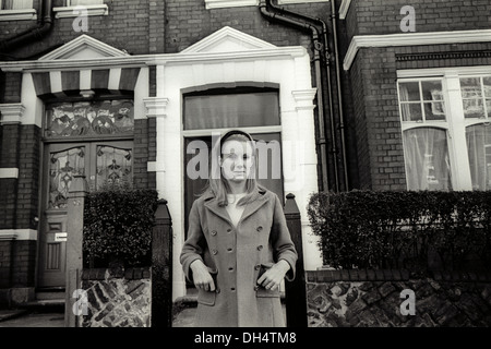 British actress Jennifer Daniel at home in north London Stock Photo - Alamy