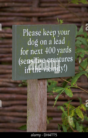Please keep your dog on a lead, sign Stock Photo: 62008018 - Alamy