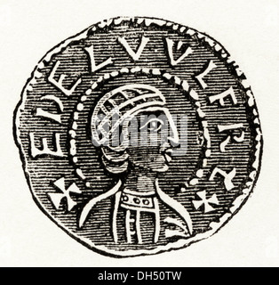 Anglo Saxon Britain. Coin of King Egbert in Anglo-Saxon Britain ...