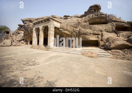 Hathigumpha cave on udayagiri caves at Bhubaneswar Orissa India.Rock ...
