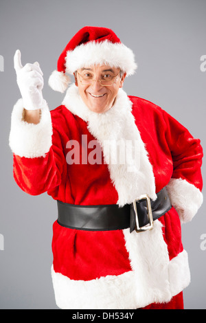 Santa Claus wagging his index finger Stock Photo - Alamy