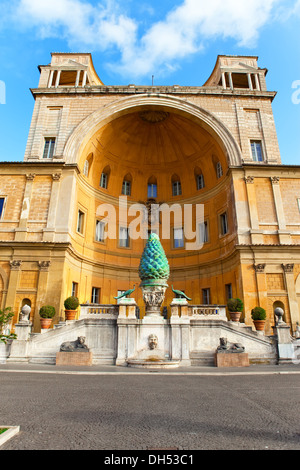 The Pigna, or Pine Cone, a 1st century AD Roman bronze sculpture now in ...