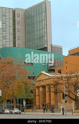 old and modern buildings in adelaide in australia Stock Photo - Alamy