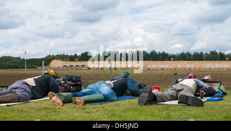 Target rife shooting at Bisley National Shooting Centre Ranges Stock ...