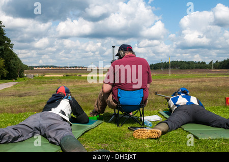 Target rife shooting at Bisley National Shooting Centre Ranges Stock ...