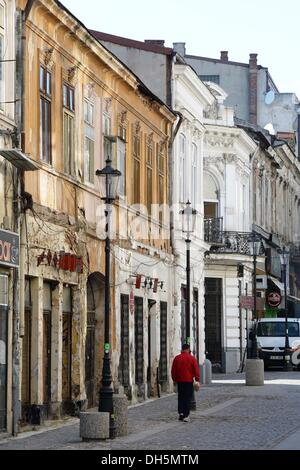 Bucharest, Romania. 22nd Oct, 2013. An alley in the historic town in ...