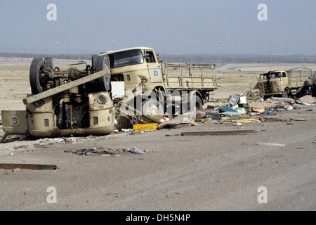 The Highway of Death in Gulf War One. Photograph by Dennis Brack bb24 ...