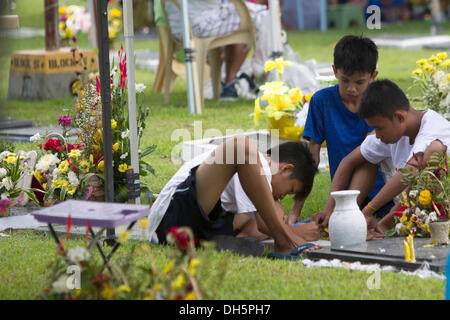 Cebu City, Philippines. November 1st 2013, All Saints Day in the ...