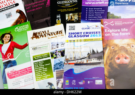 Scottish tourist information leaflets Stock Photo: 171767847 - Alamy