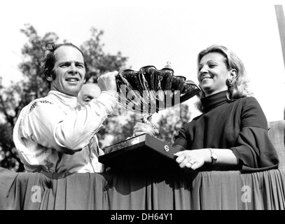 Lorenzo Bandini Italian racing car driver lying on the side of the ...