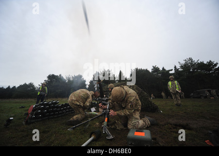 mortar,British,army,bomb,81mm,support weapon, indirect, fire, live ...