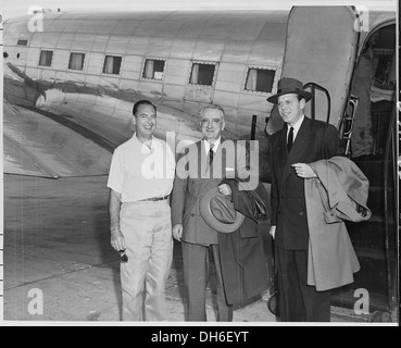 This photograph features Rear Admiral Robert Dennison, the Naval Aide ...