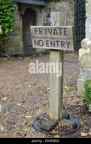 Private No Entry sign, UK Stock Photo - Alamy