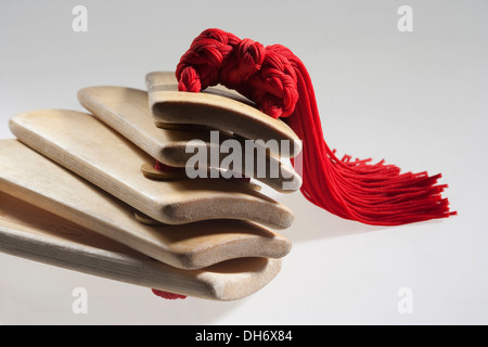 Kuaiban, Clapper talk, Chinese folk art instrument Stock Photo - Alamy