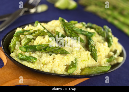 Green asparagus risotto Stock Photo - Alamy