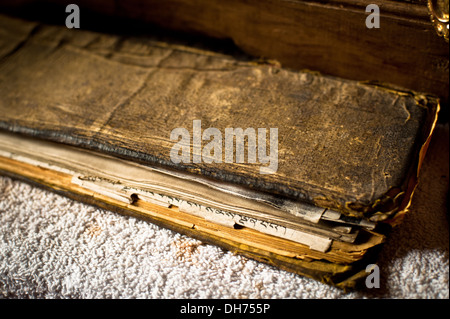 Buddhist prayer book with mantras Tibetan Spituk monastery. India ...