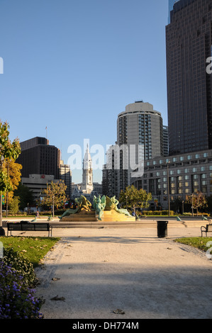 The Swann Memorial Fountain and Philadelphia City Hall from Logan ...