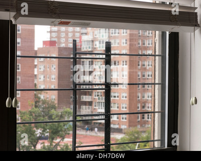 Safety Window Guard in Residential Building, NYC Stock Photo - Alamy