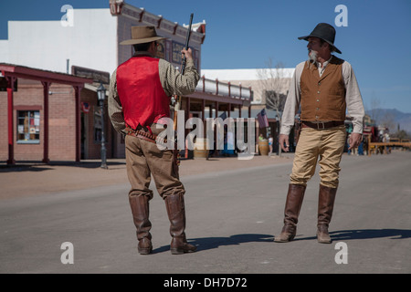 USA, Arizona, Tombstone. The main street of the historical wild west ...