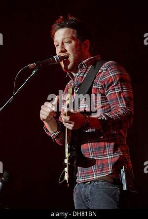 Matt Cardle performing at Manchester O2 Apollo. Manchester, England ...