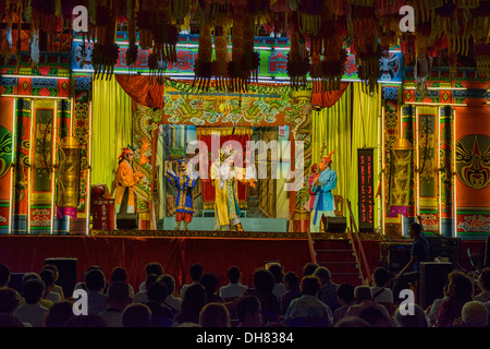 Chinese Opera stage and audience in Nanjing Jiangsu China Stock Photo ...
