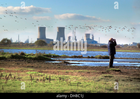 RSPB Saltholme Bird Reserve buildings & visitor centre, Seaton Carew ...